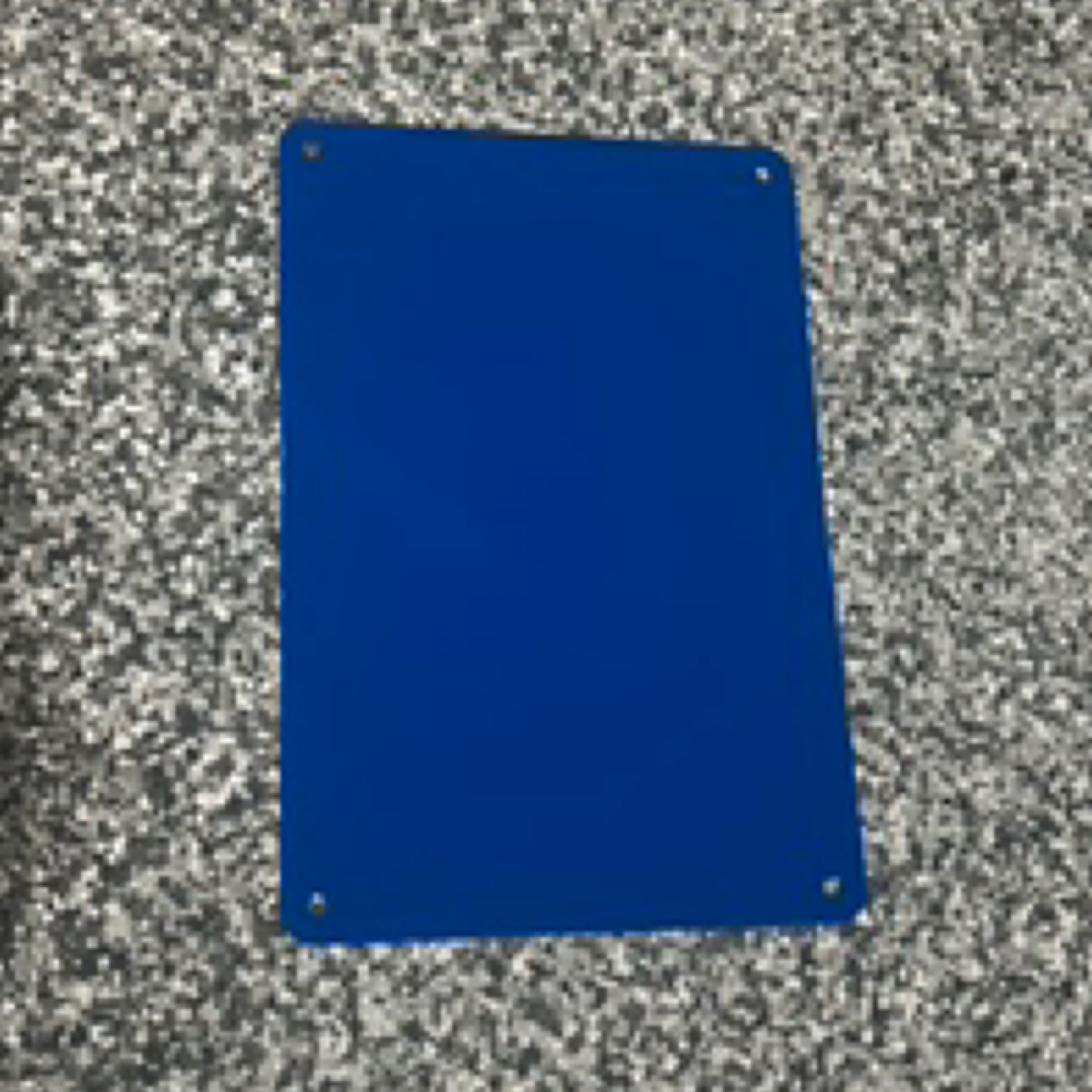 12x8 Aluminum sign blank - 2 sided blue | My Business