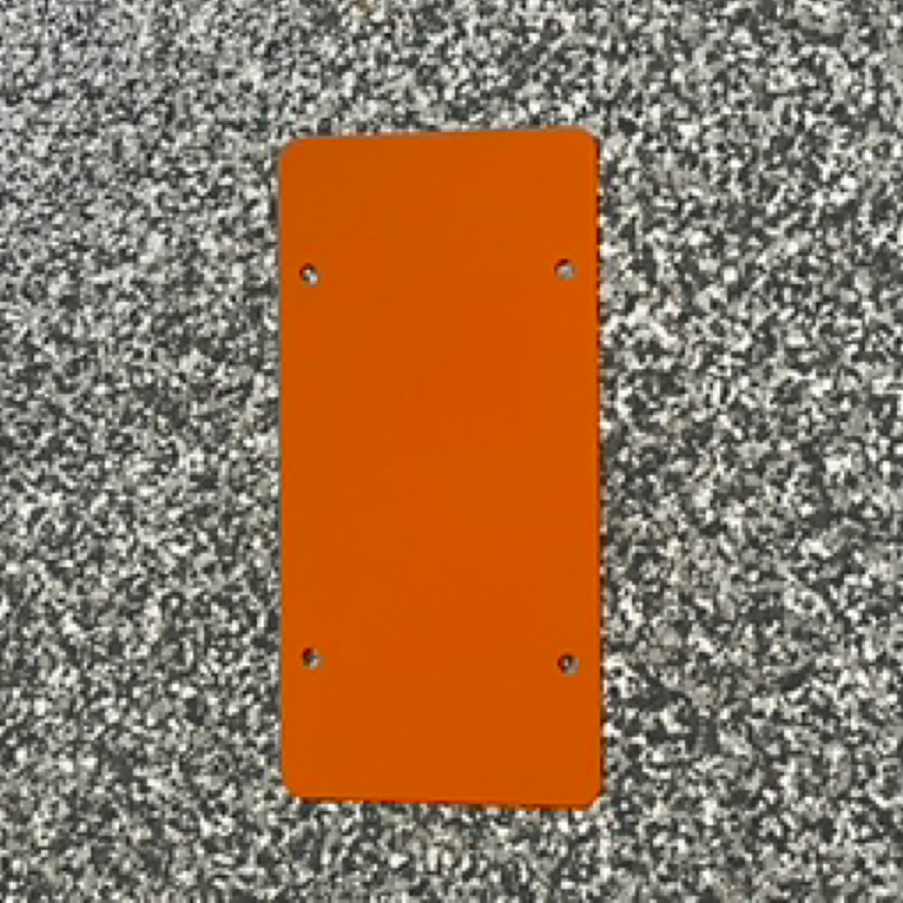 License plate blank - bright orange | My Business